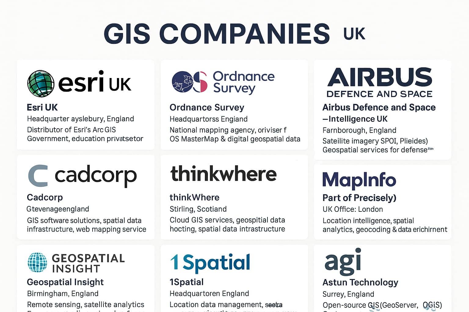 GIS Companies in UK - GIS Jobs in UK 2025 - GISRSStudy
