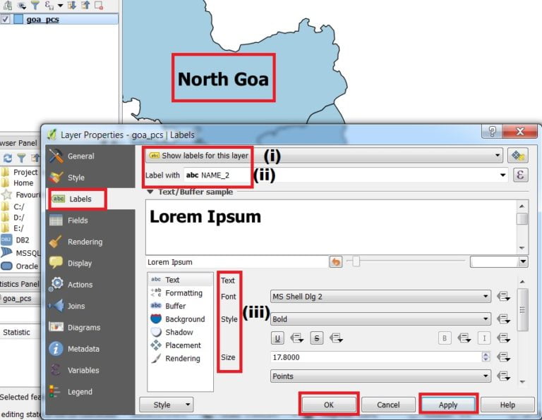 How to Add Label in QGIS? - Label and Style - GISRSStudy
