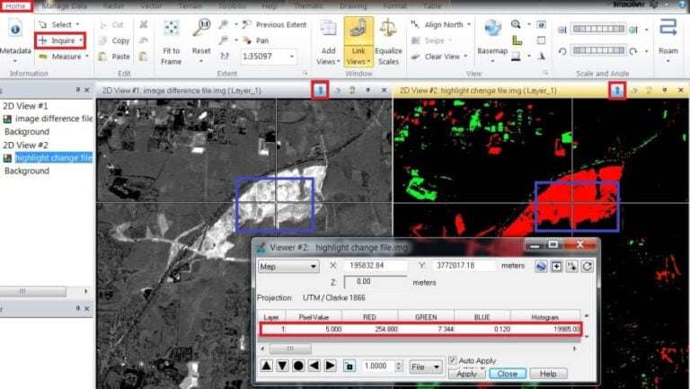 Change Detection in Remote Sensing using Erdas Imagine - GISRSStudy