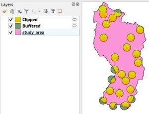 QGIS Clip - Geoprocessing Analysis - GISRSStudy