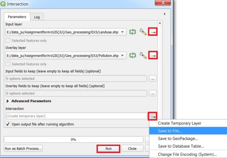 QGIS Intersect - Geoprocessing Analysis - GISRSStudy
