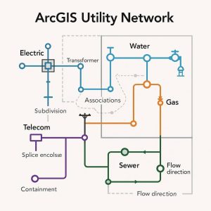 What Is ArcGIS Utility Network? - Create Utility Network ArcGIS Pro - GISRSStudy