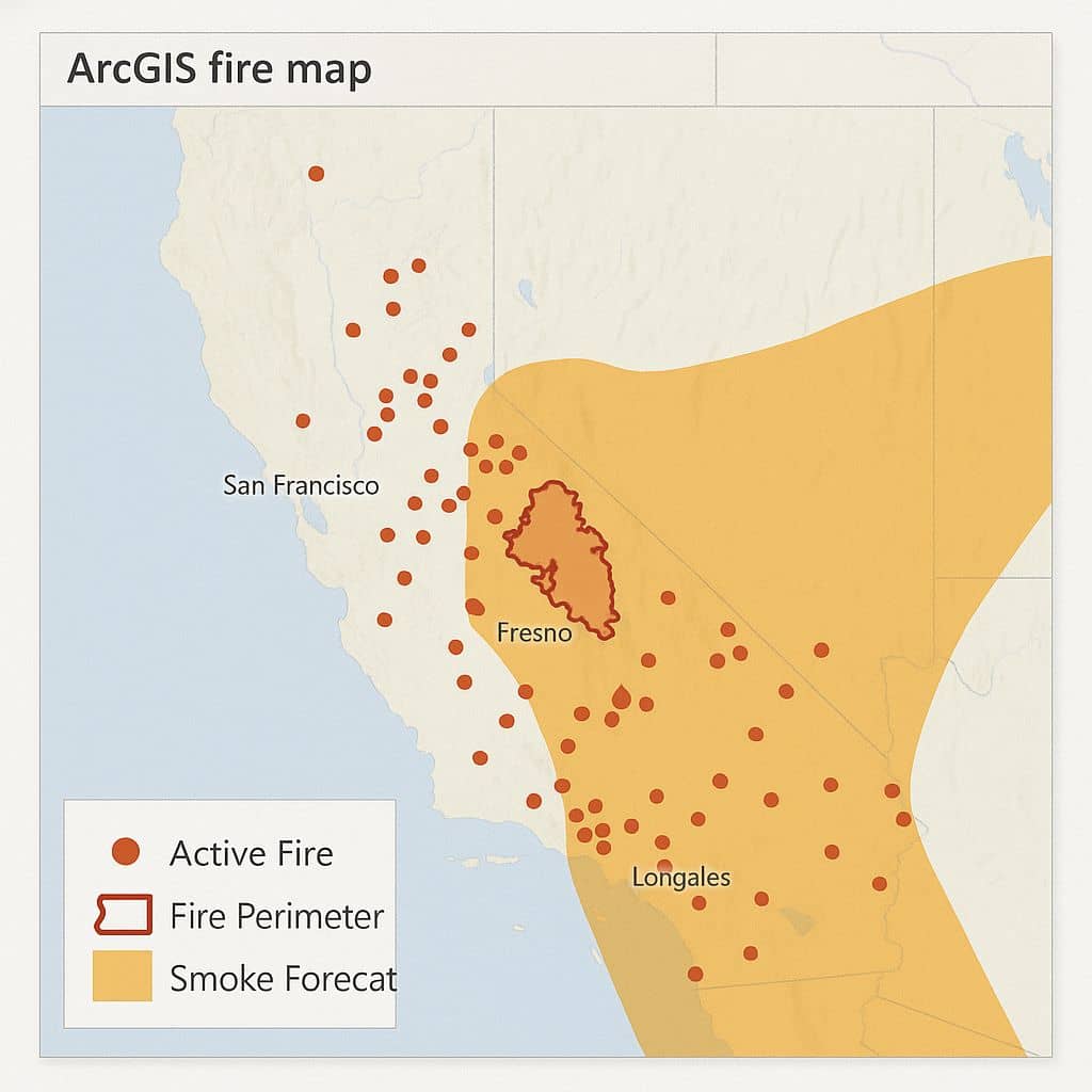 ArcGIS Fire Map USA Wildfire Activity GISRSStudy ArcGIS Fire Map USA Wildfire Activity GISRSStudy