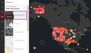 ArcGIS Fire Map - USA Wildfire Activity - GISRSStudy